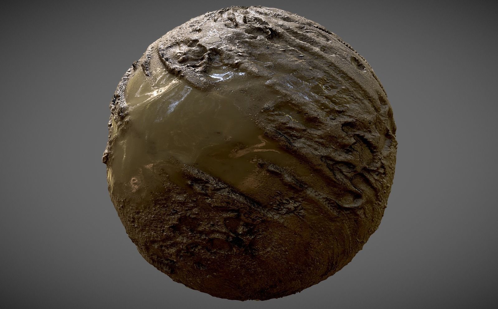 Texture Tilable Mud puddle PBR shader VR / AR / low-poly | CGTrader