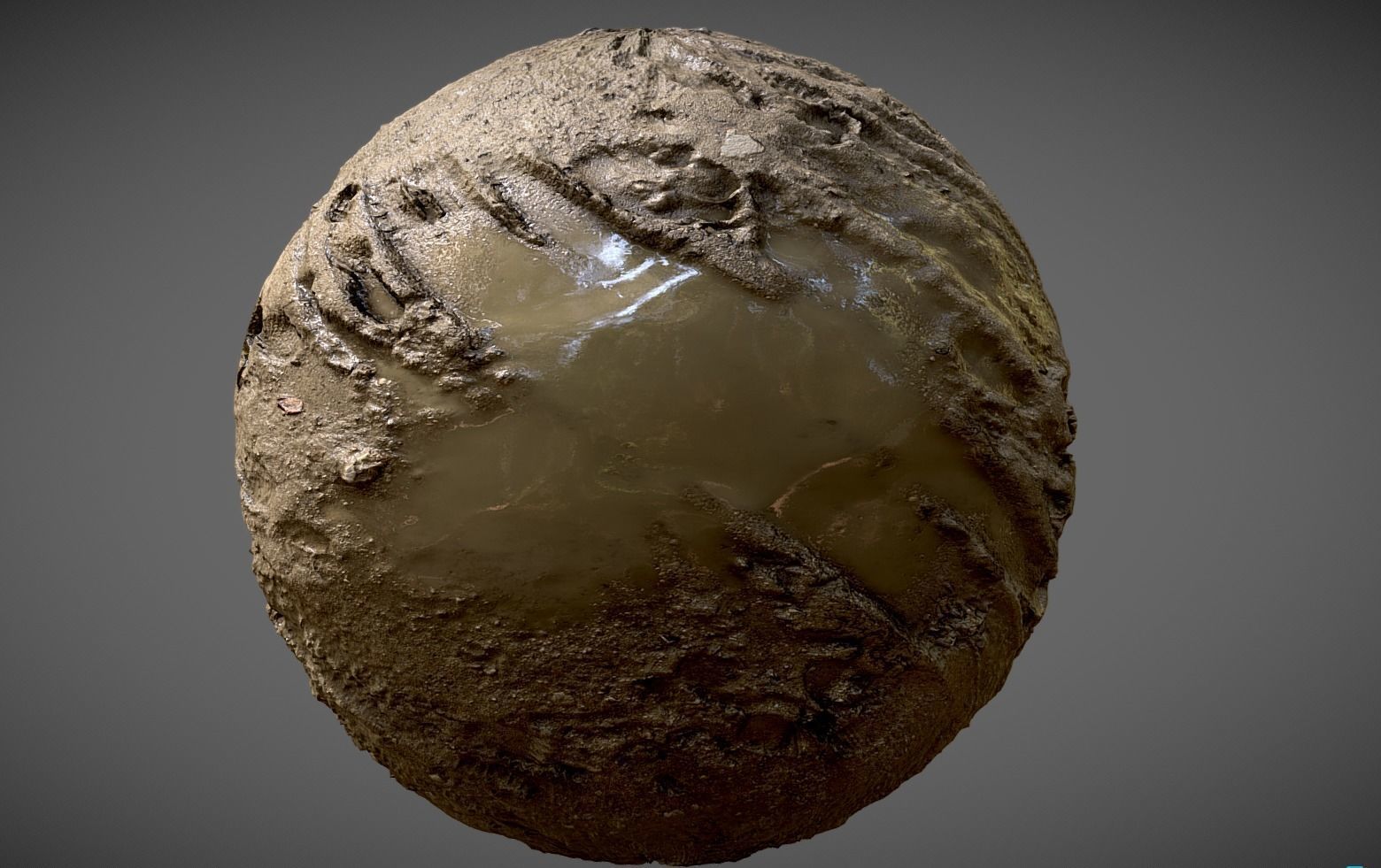 Texture Tilable Mud puddle PBR shader VR / AR / low-poly | CGTrader