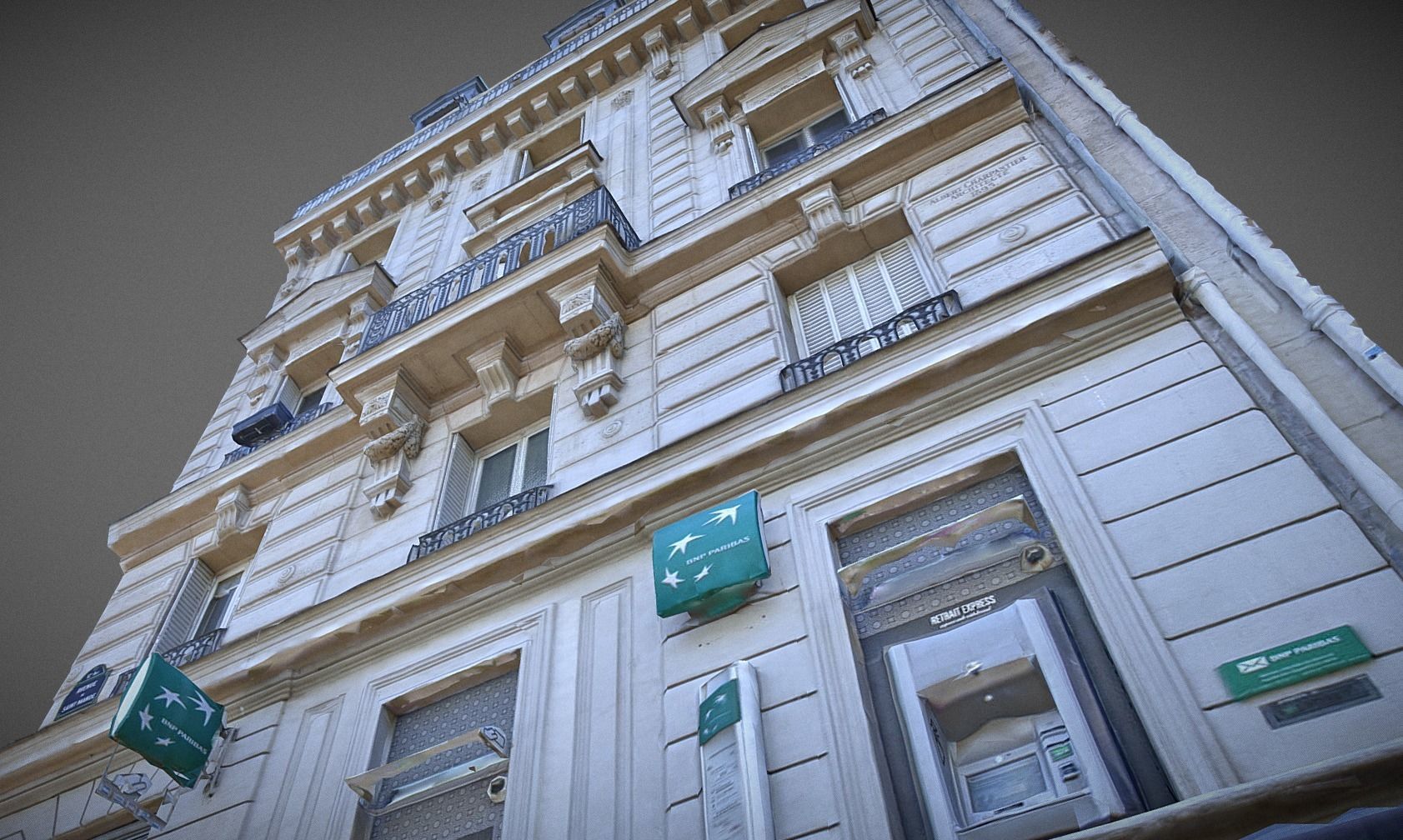3D model Paris building facade 01 VR / AR / low-poly | CGTrader