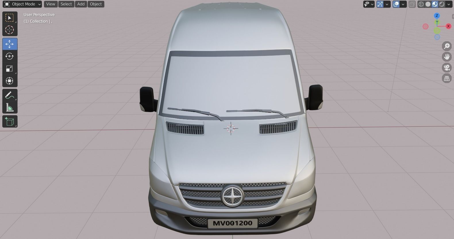 3D model MP Van Solid Extended 2023 VR / AR / low-poly | CGTrader
