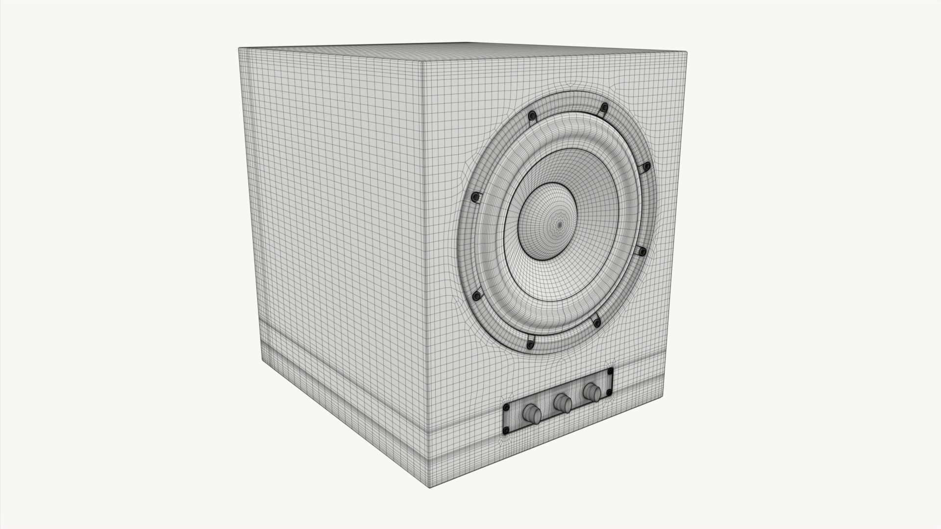 Active Subwoofer 3D model | CGTrader