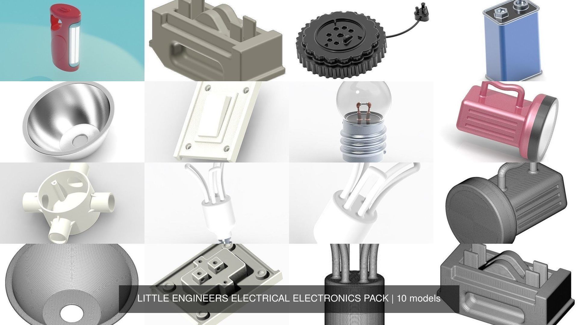 LITTLE ENGINEERS ELECTRICAL ELECTRONICS PACK 3D Model Collection 3D ...