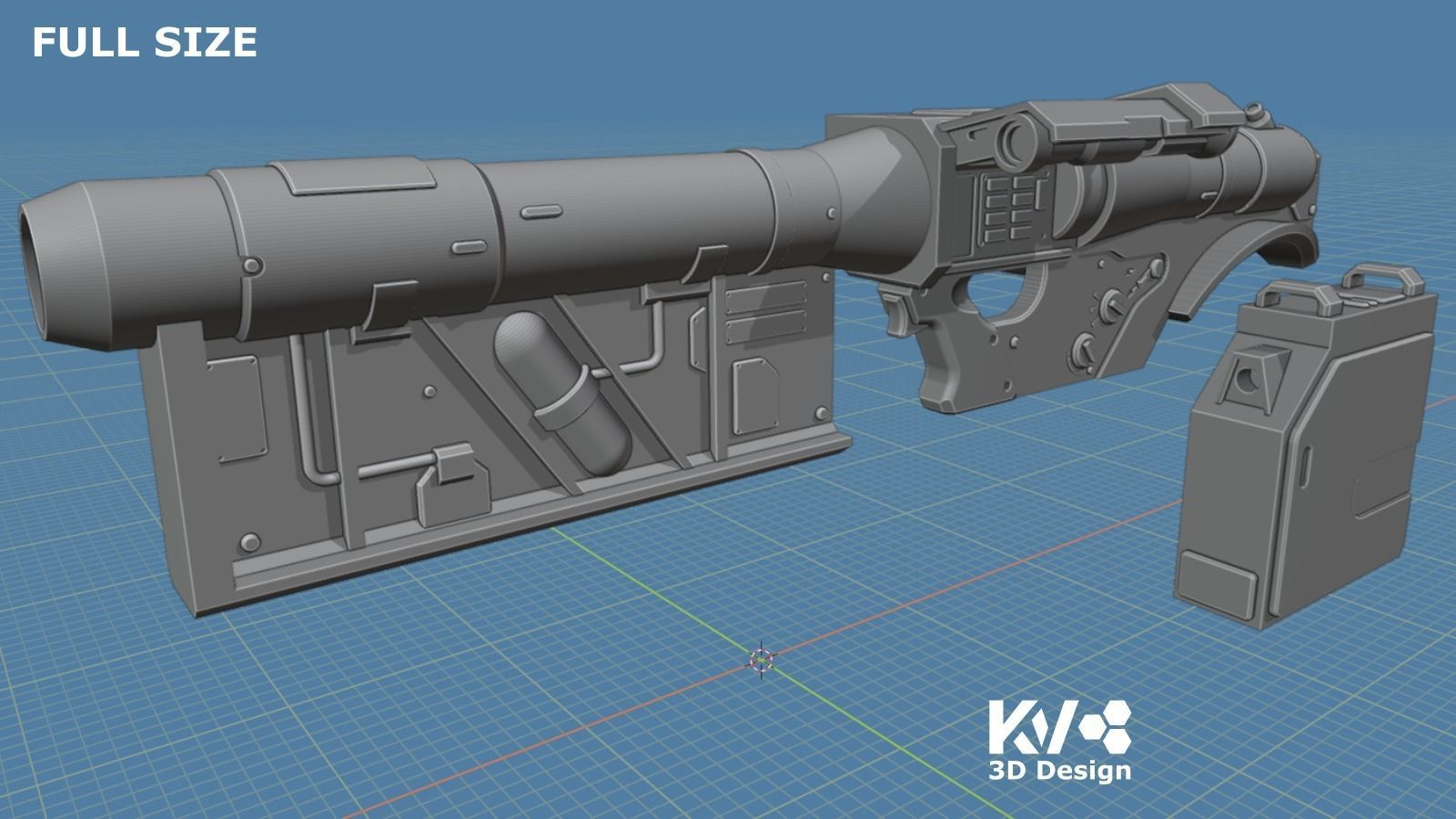KV-Akira Heavy Laser Rifle 3D model 3D printable | CGTrader