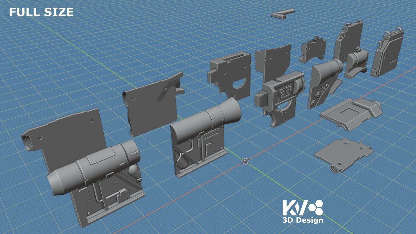 KV-Akira Heavy Laser Rifle 3D model 3D printable | CGTrader