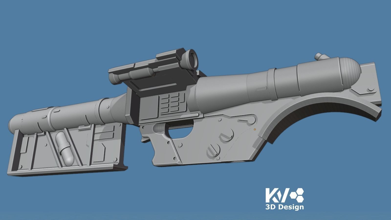 KV-Akira Heavy Laser Rifle 3D model 3D printable | CGTrader