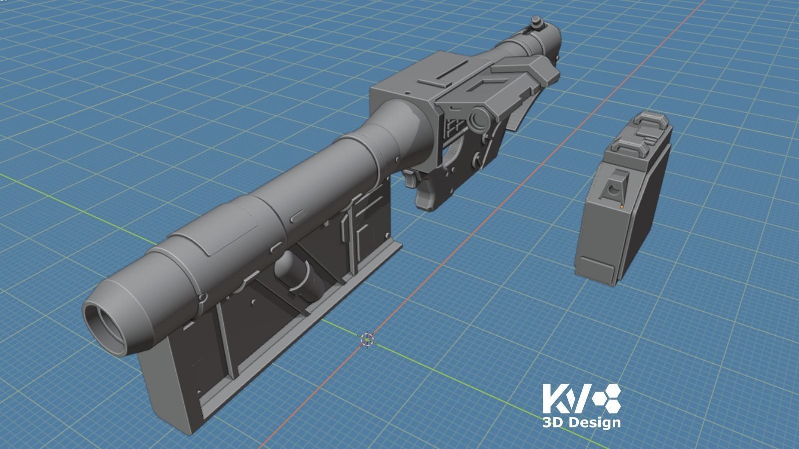 KV-Akira Heavy Laser Rifle 3D model 3D printable | CGTrader