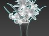 botanic lilies in vase 3D model | CGTrader
