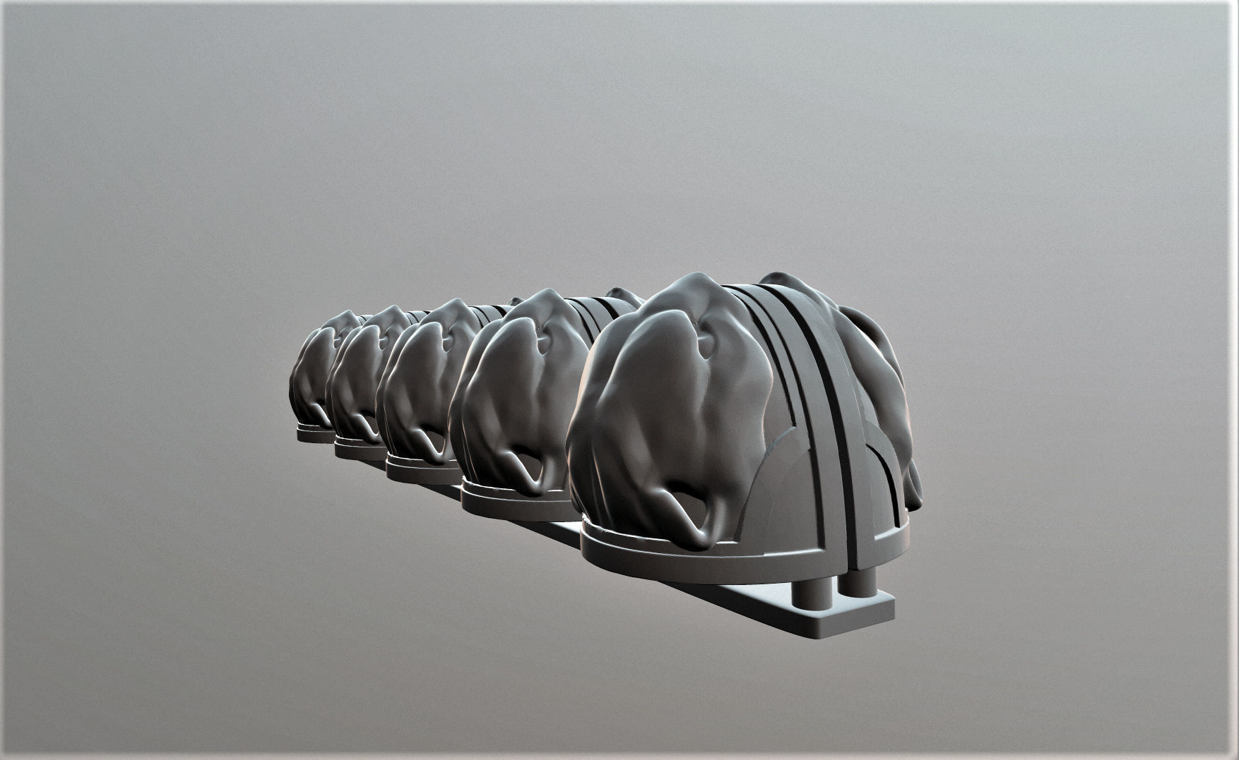 wildcat helmets and shoulderpads 3D print model 3D model 3D printable ...