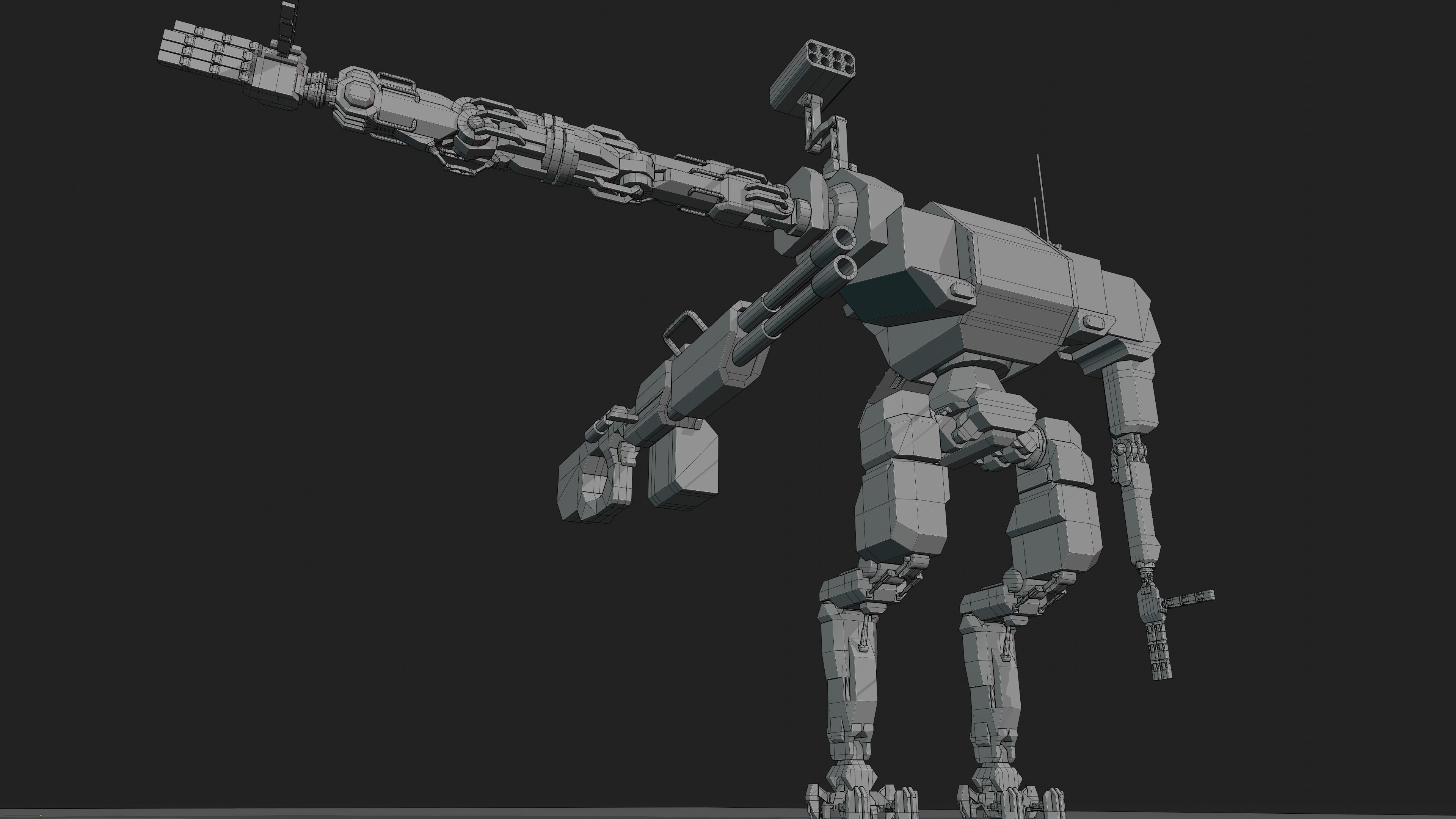 3D model Military mech VR / AR / low-poly | CGTrader