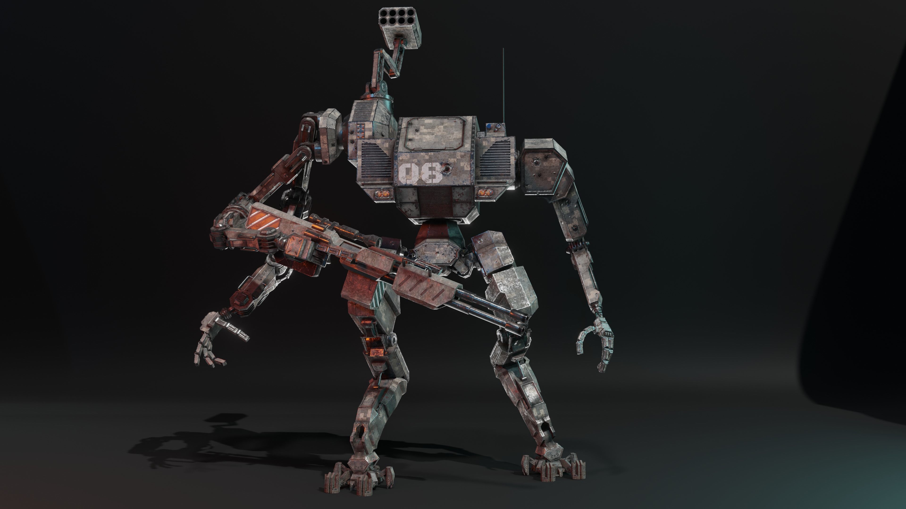 3D model Military mech VR / AR / low-poly | CGTrader