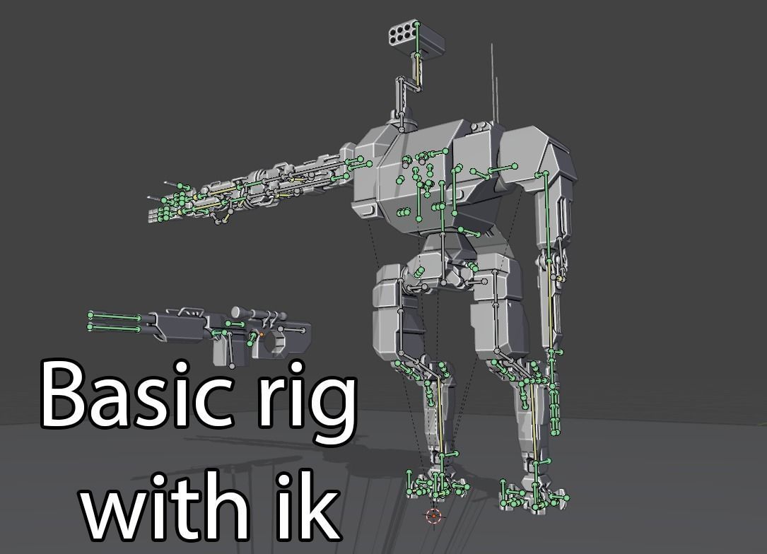 3D model Military mech VR / AR / low-poly | CGTrader