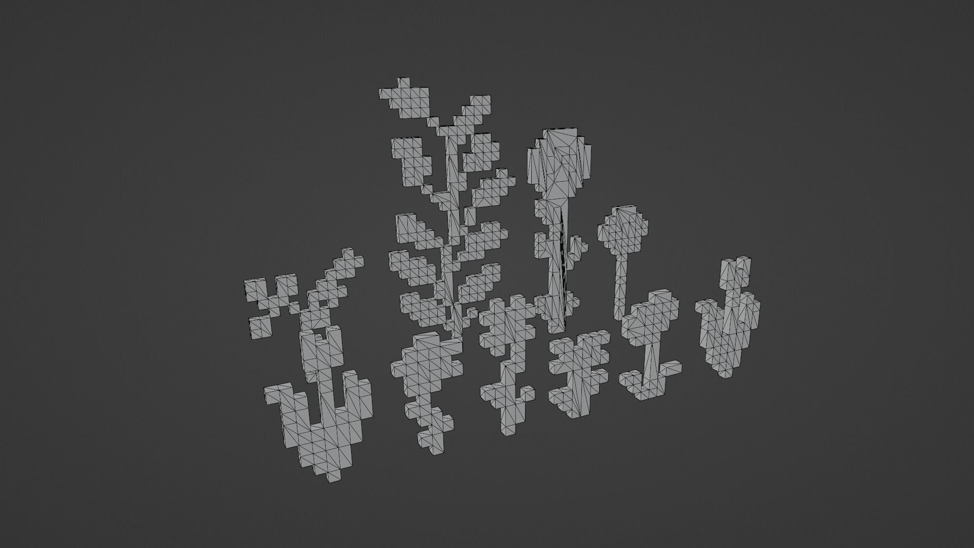 3D model Minecraft Flowers 3D Model VR / AR / low-poly | CGTrader