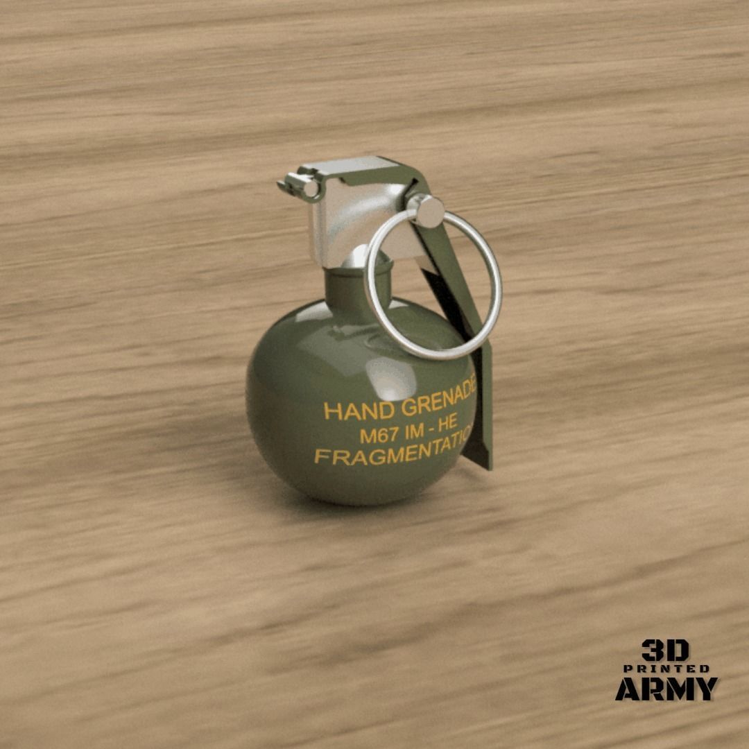 GRENADE US M-67 - STL files - 3D printing 3D model 3D printable | CGTrader