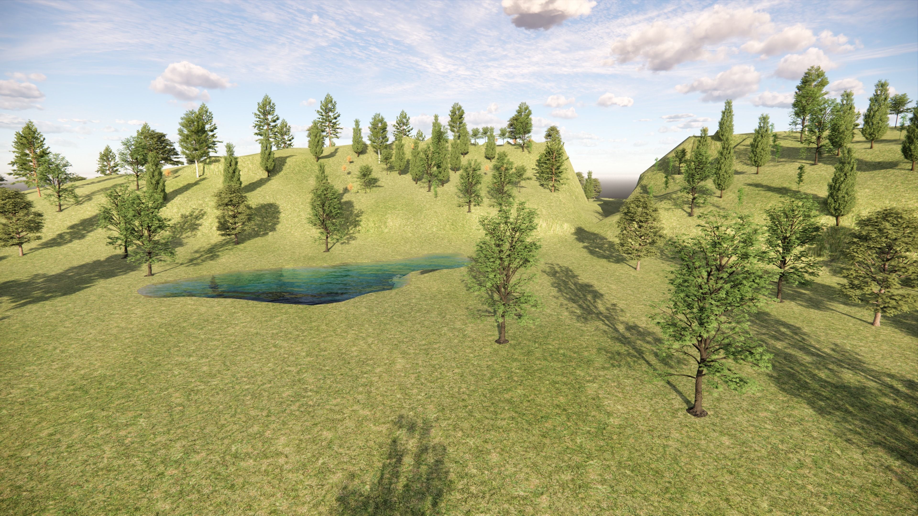 Hill Revit - Mountain Revit - Forest Revit 3D model | CGTrader