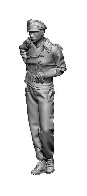 German WH Tank commander 3D model 3D printable | CGTrader