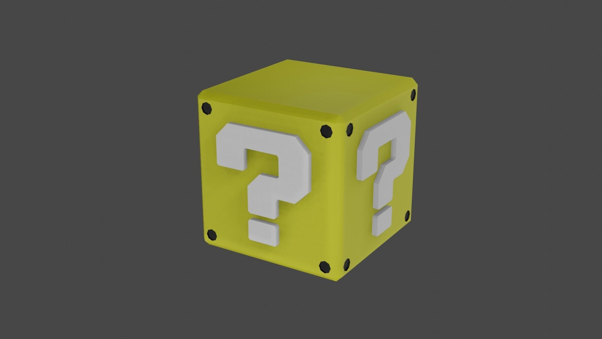 Question Block - Lucky Block - Game asset 3D model | CGTrader