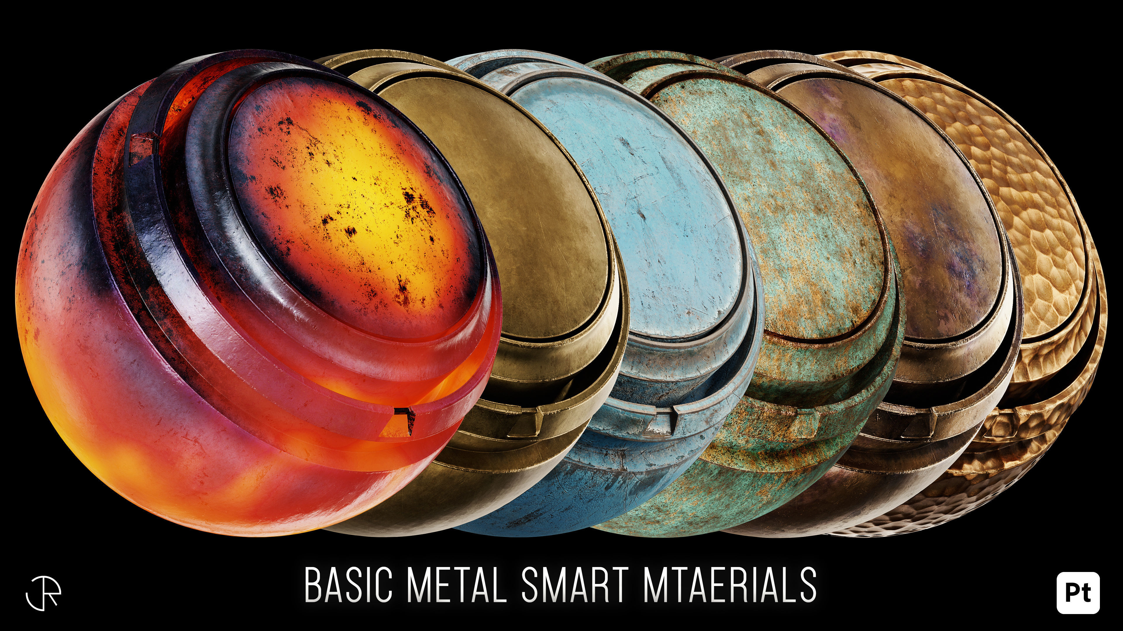 Basic Metal Smart Materials Texture | CGTrader