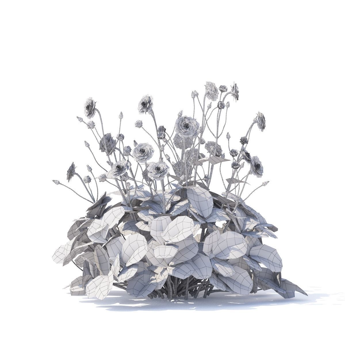 Geum chiloense Mai Tai flower 3D model | CGTrader