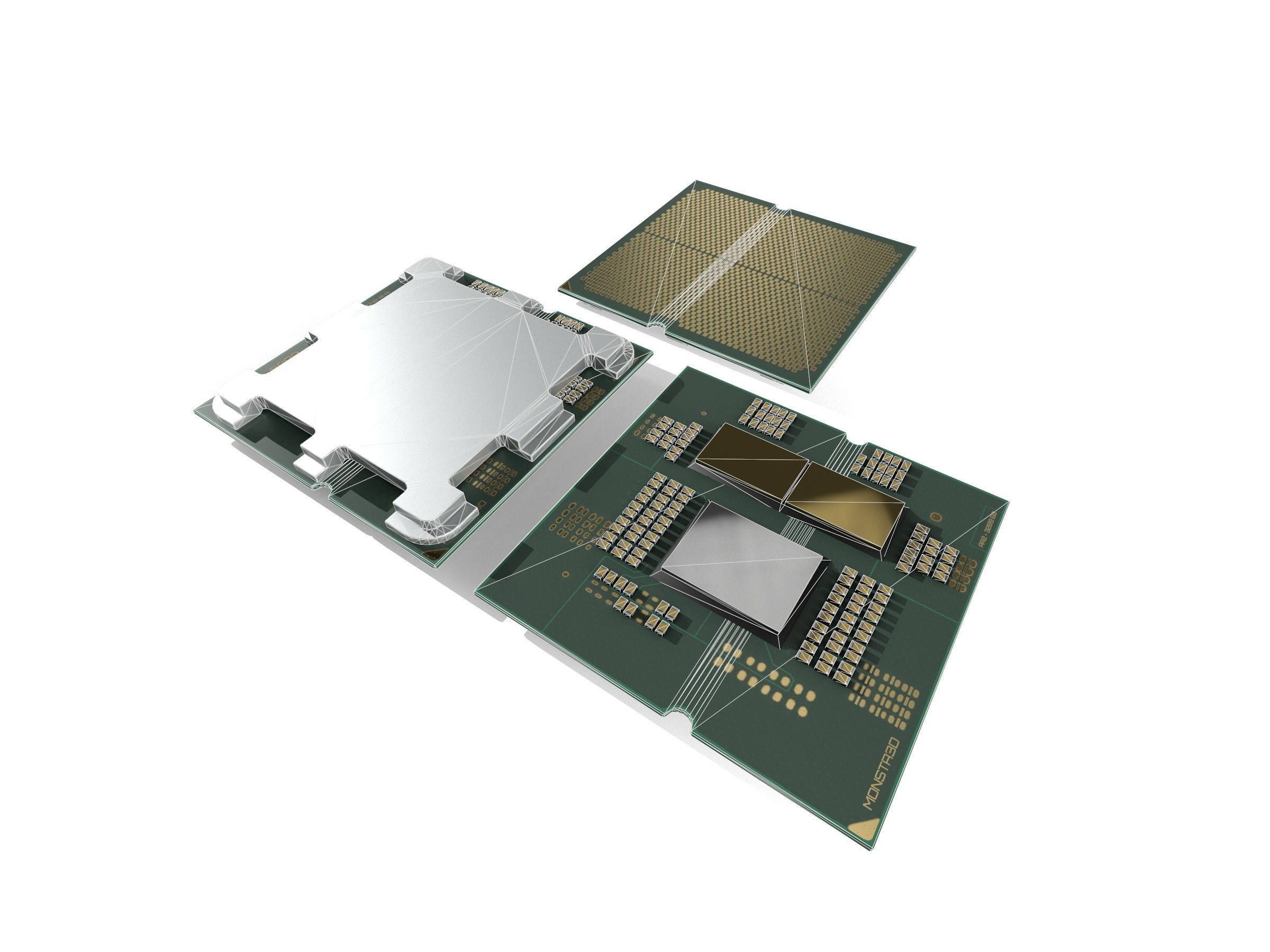 3D model AMD Ryzen 7 7950X Game asset VR / AR / low-poly | CGTrader