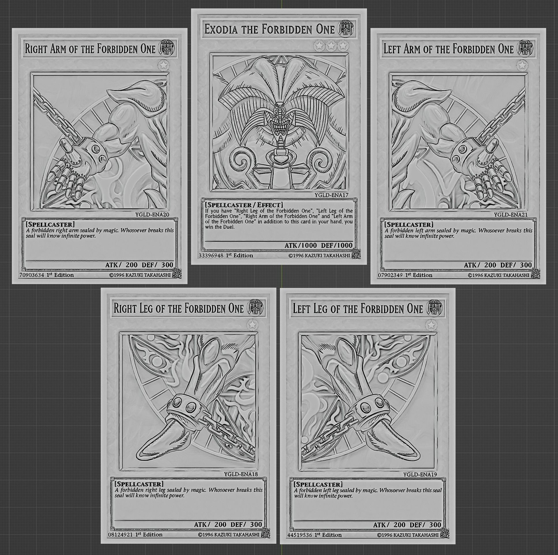 Exodia The Forbidden one -Yugioh 3D model 3D printable | CGTrader