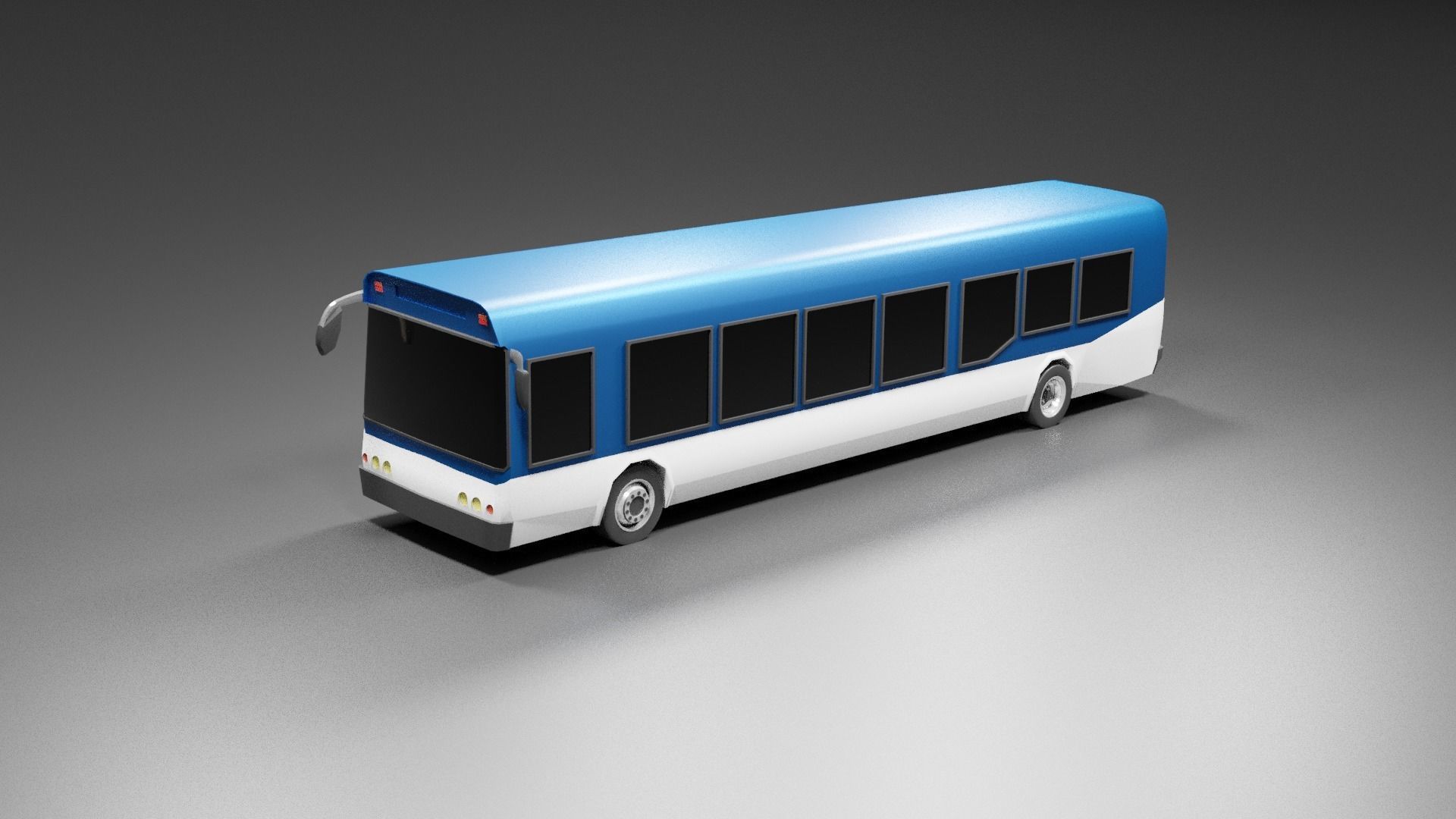 3D model Low Poly Bus - Roblox VR / AR / low-poly | CGTrader