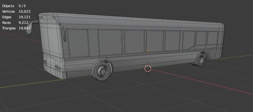 3D model Low Poly Bus - Roblox VR / AR / low-poly | CGTrader