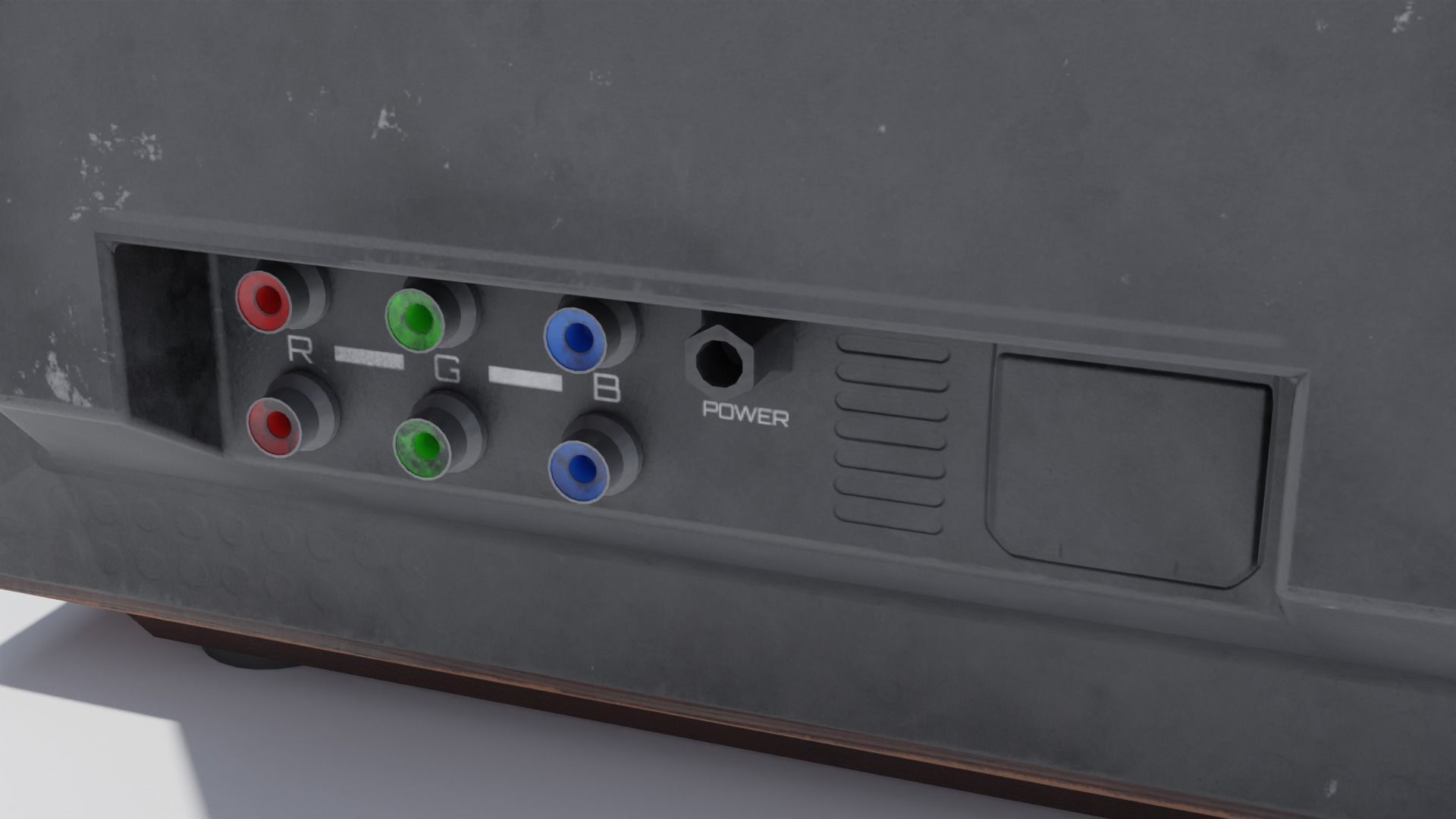 3D model Retro Wooden TV Unit 4K Textures VR / AR / low-poly | CGTrader