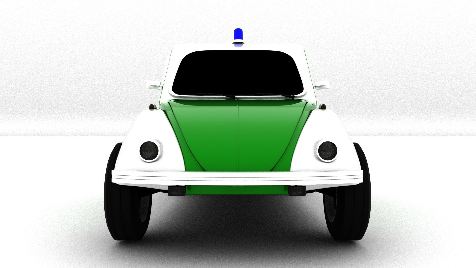 Volkswagen Beetle Police Car 3D model | CGTrader