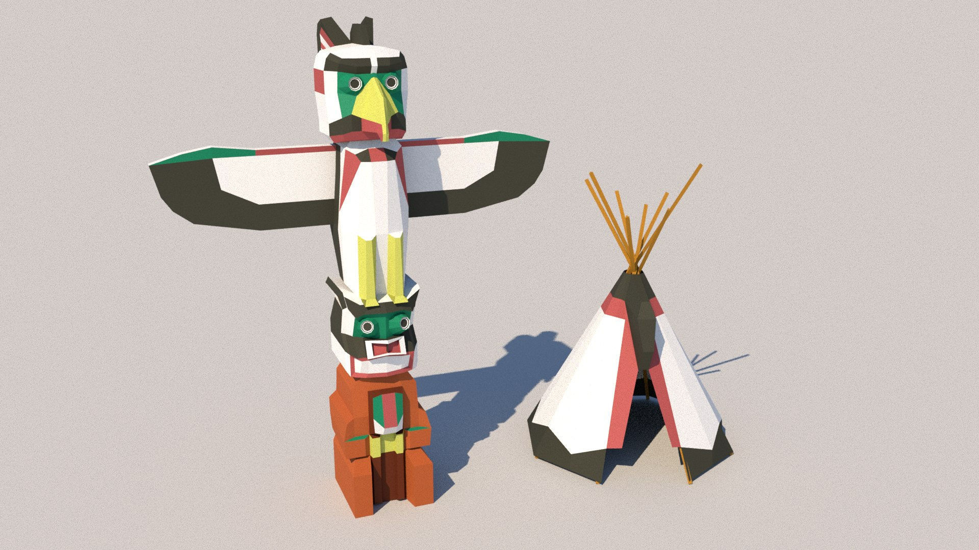 3D model Indian Tent model VR / AR / low-poly | CGTrader