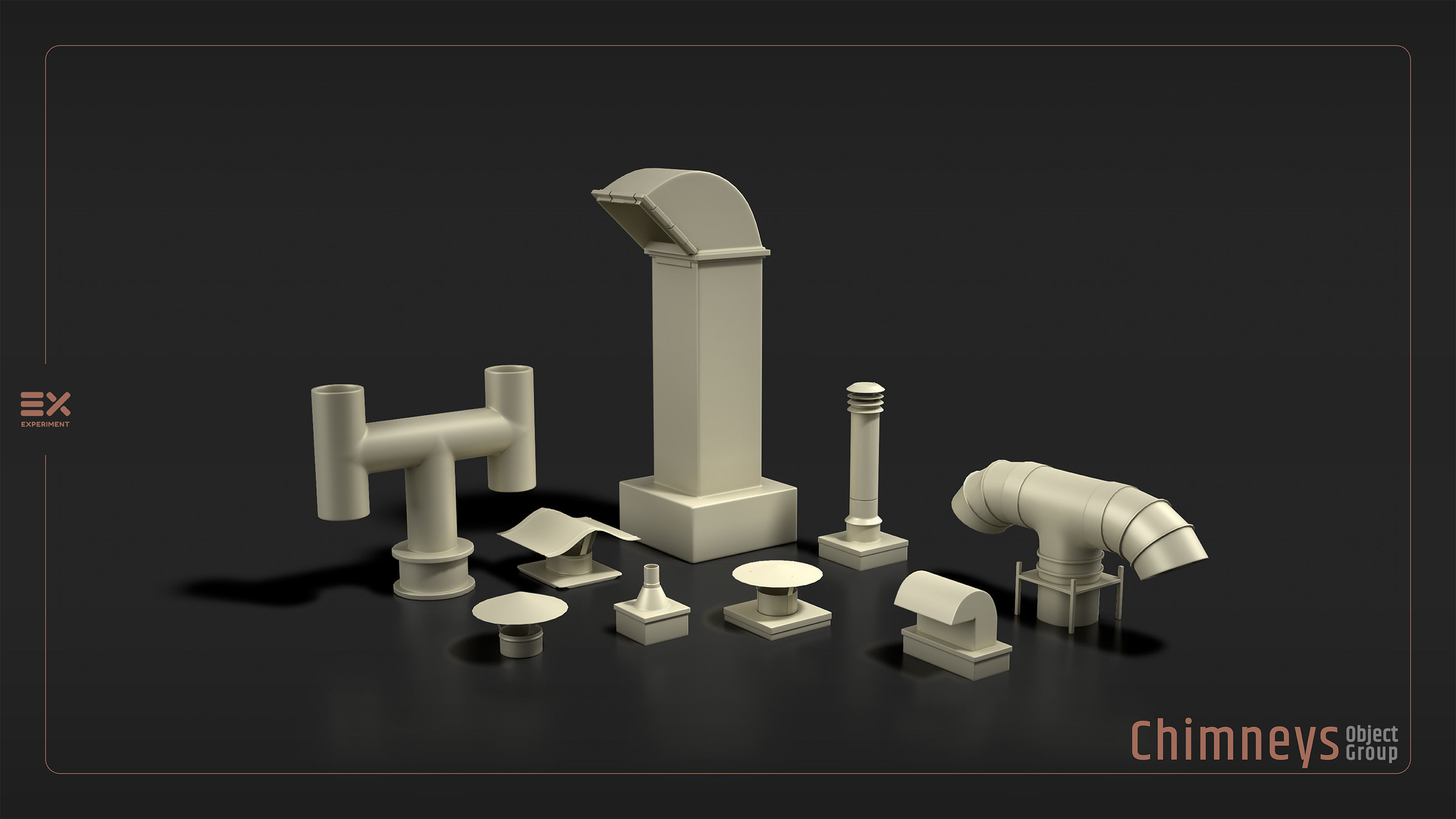 3D model 110 Rooftops props VR / AR / low-poly | CGTrader