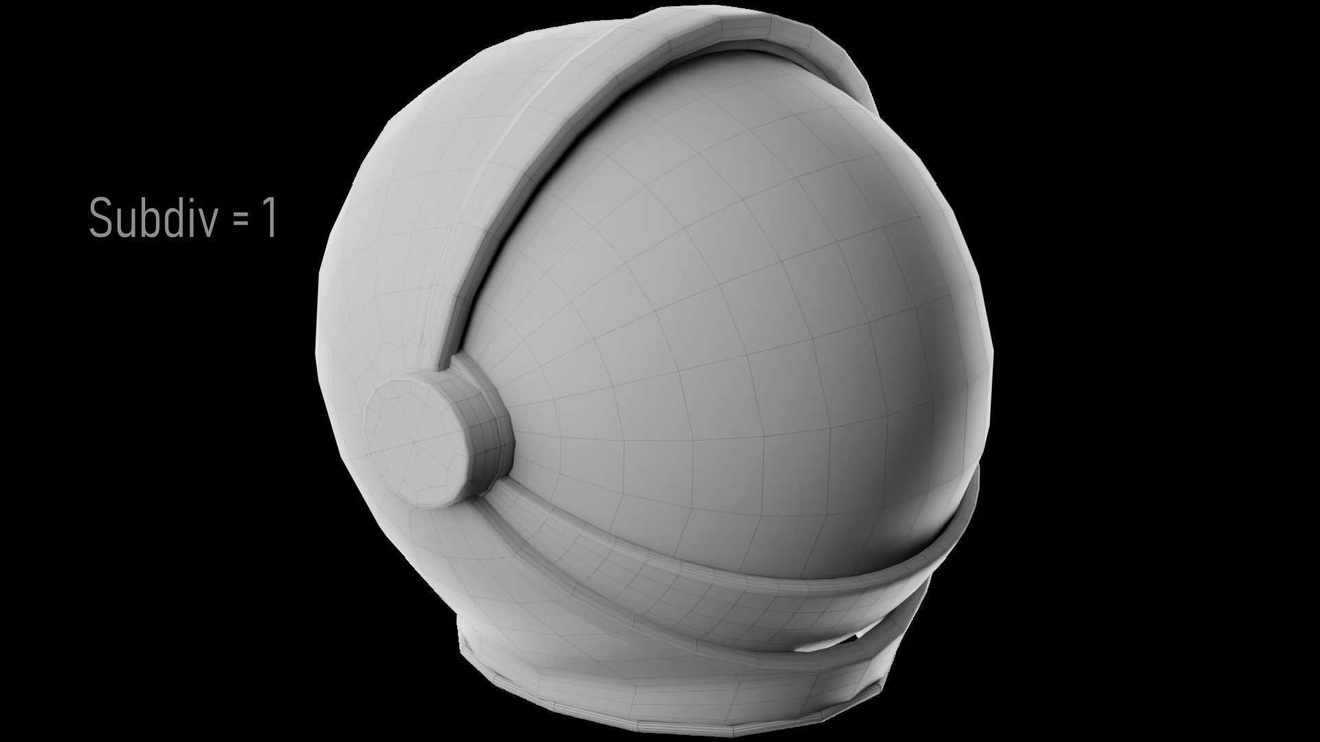 3D model Space helmet 3D model - Astronaut VR / AR / low-poly | CGTrader