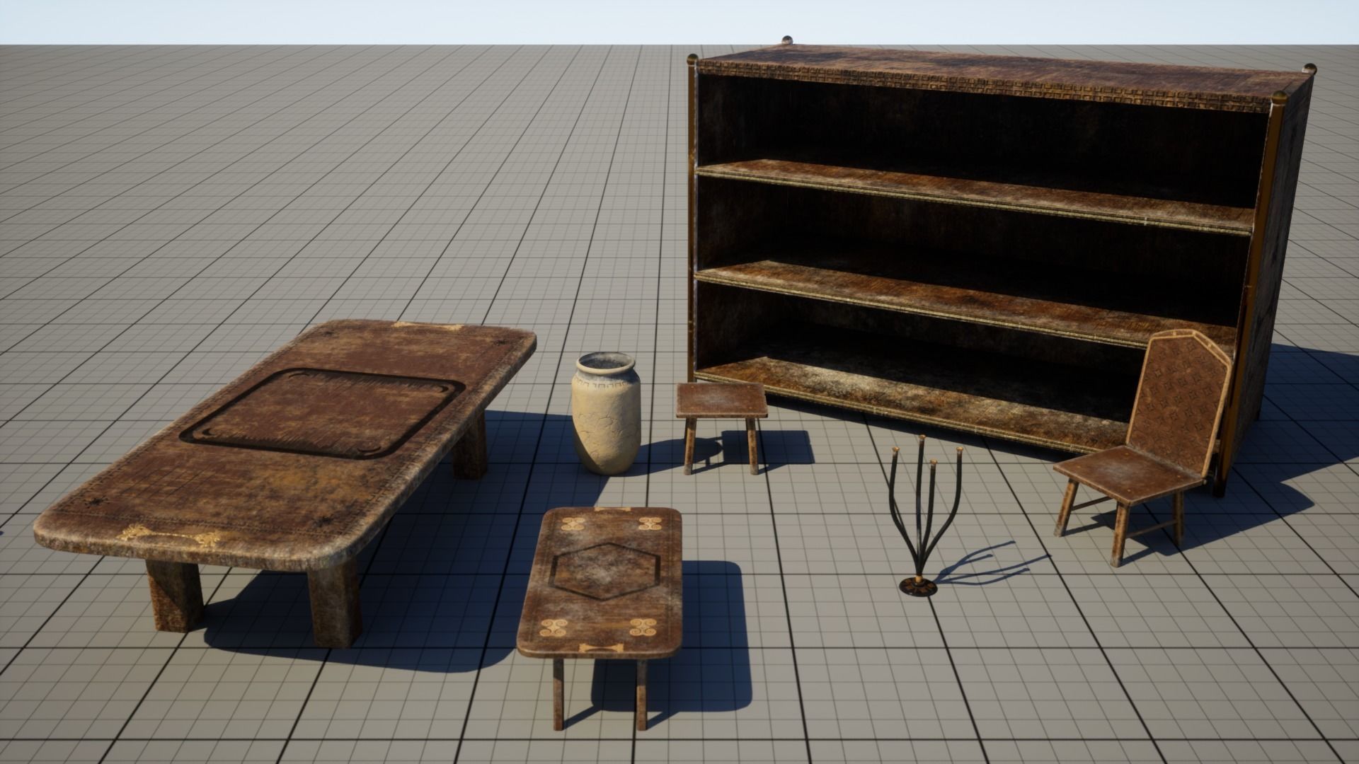 Dungeon Assets Pack free 3D model | CGTrader