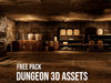 Dungeon Assets Pack free 3D model | CGTrader