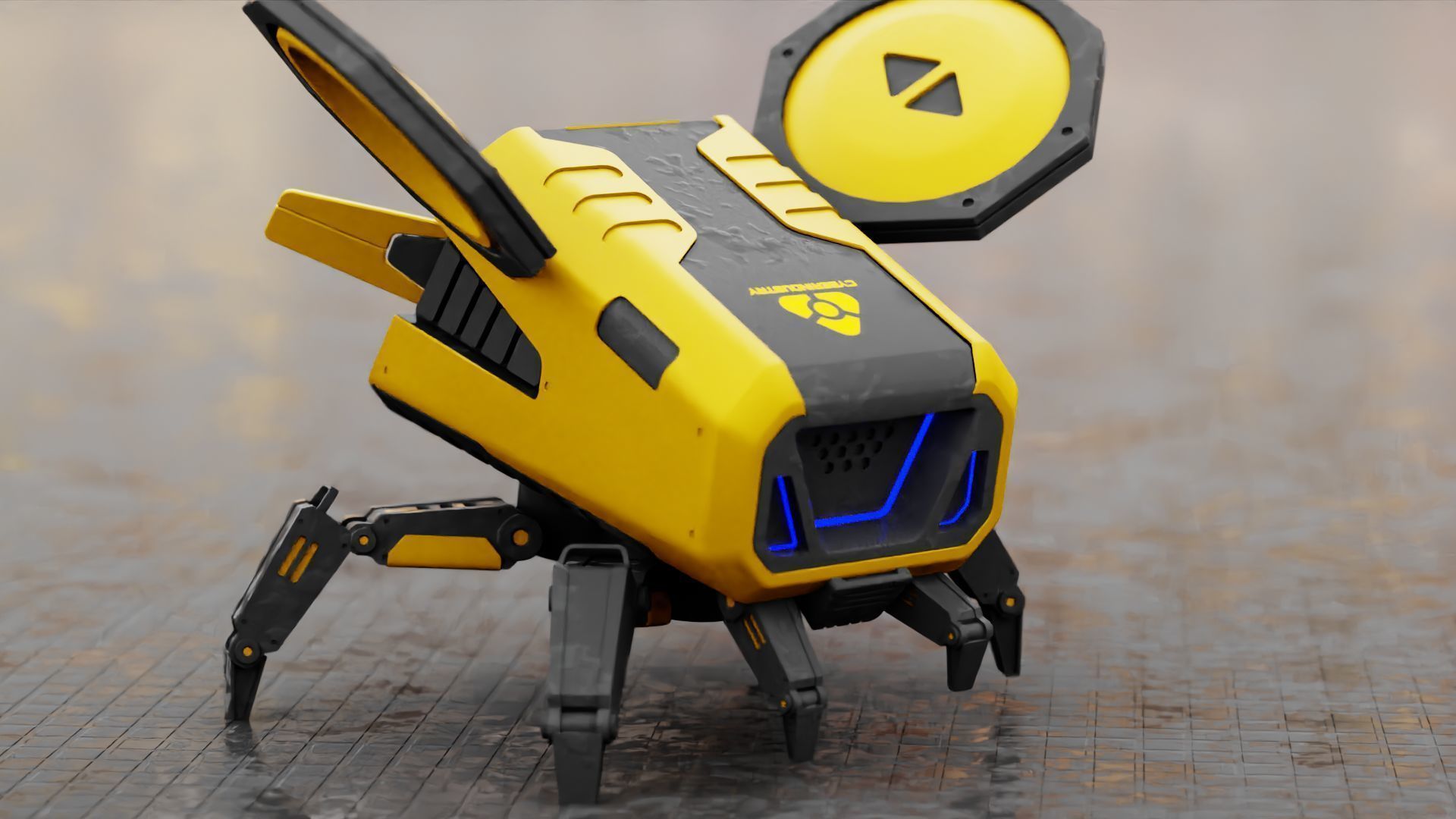 FLY BOT RIGGED 3D model rigged | CGTrader