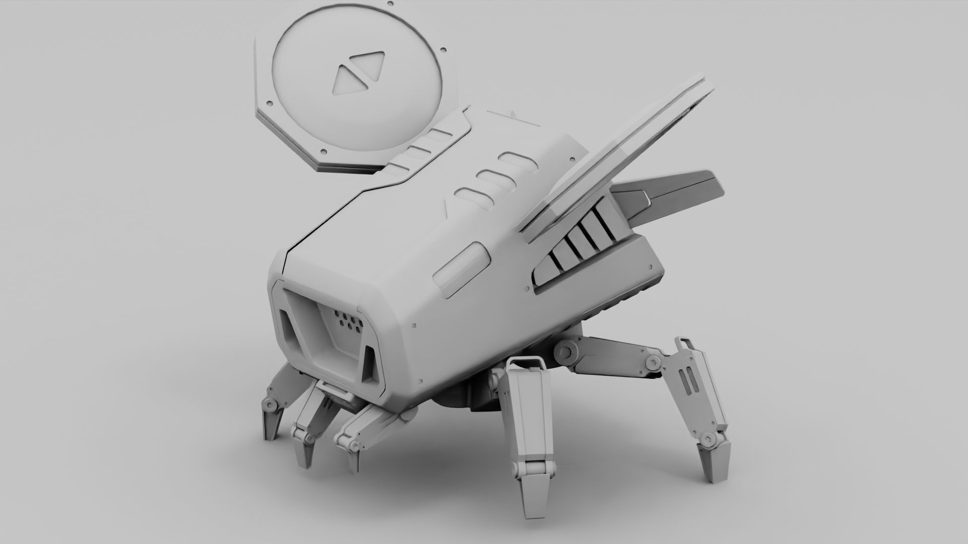 FLY BOT RIGGED 3D model rigged | CGTrader