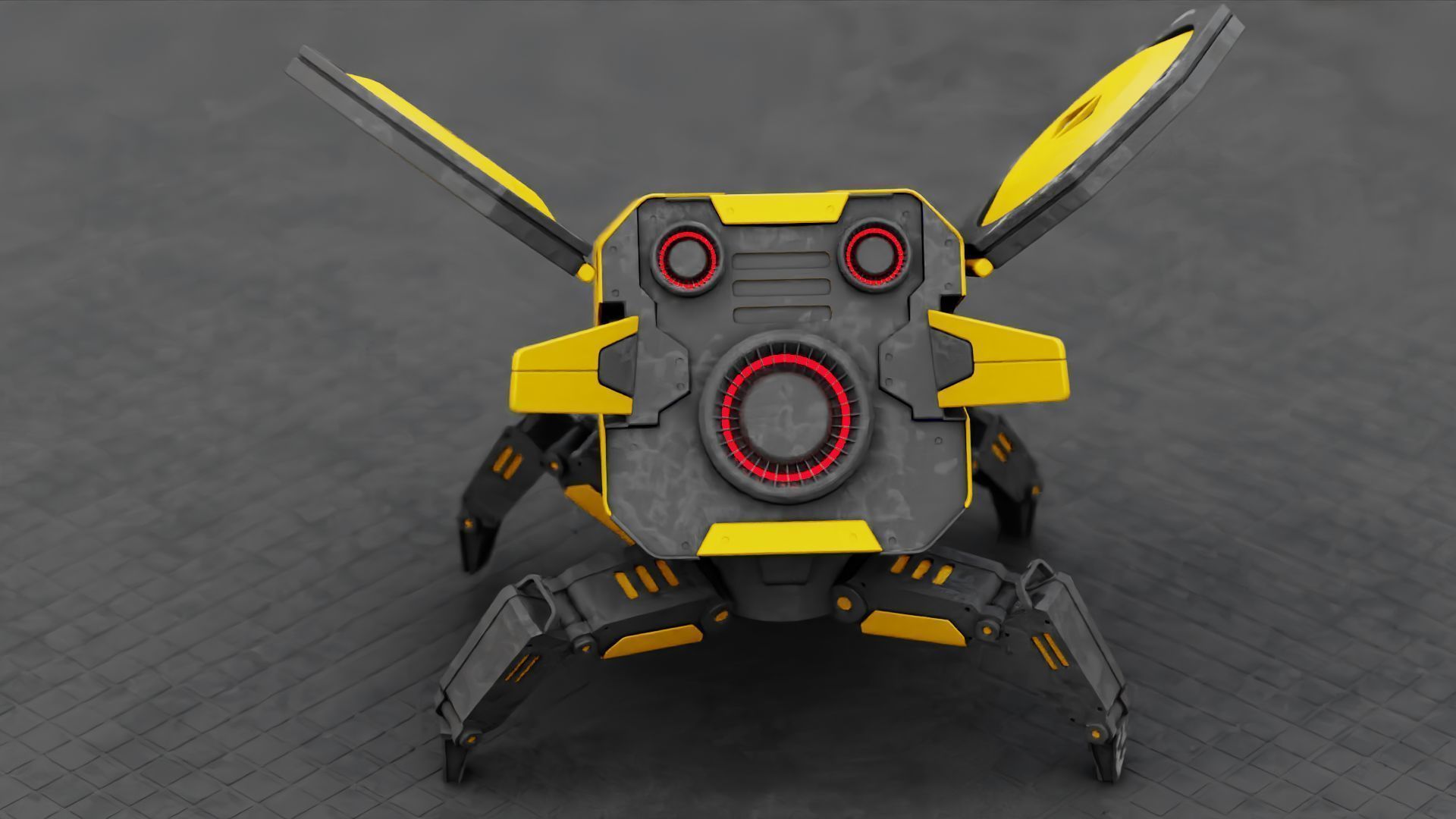 FLY BOT RIGGED 3D model rigged | CGTrader