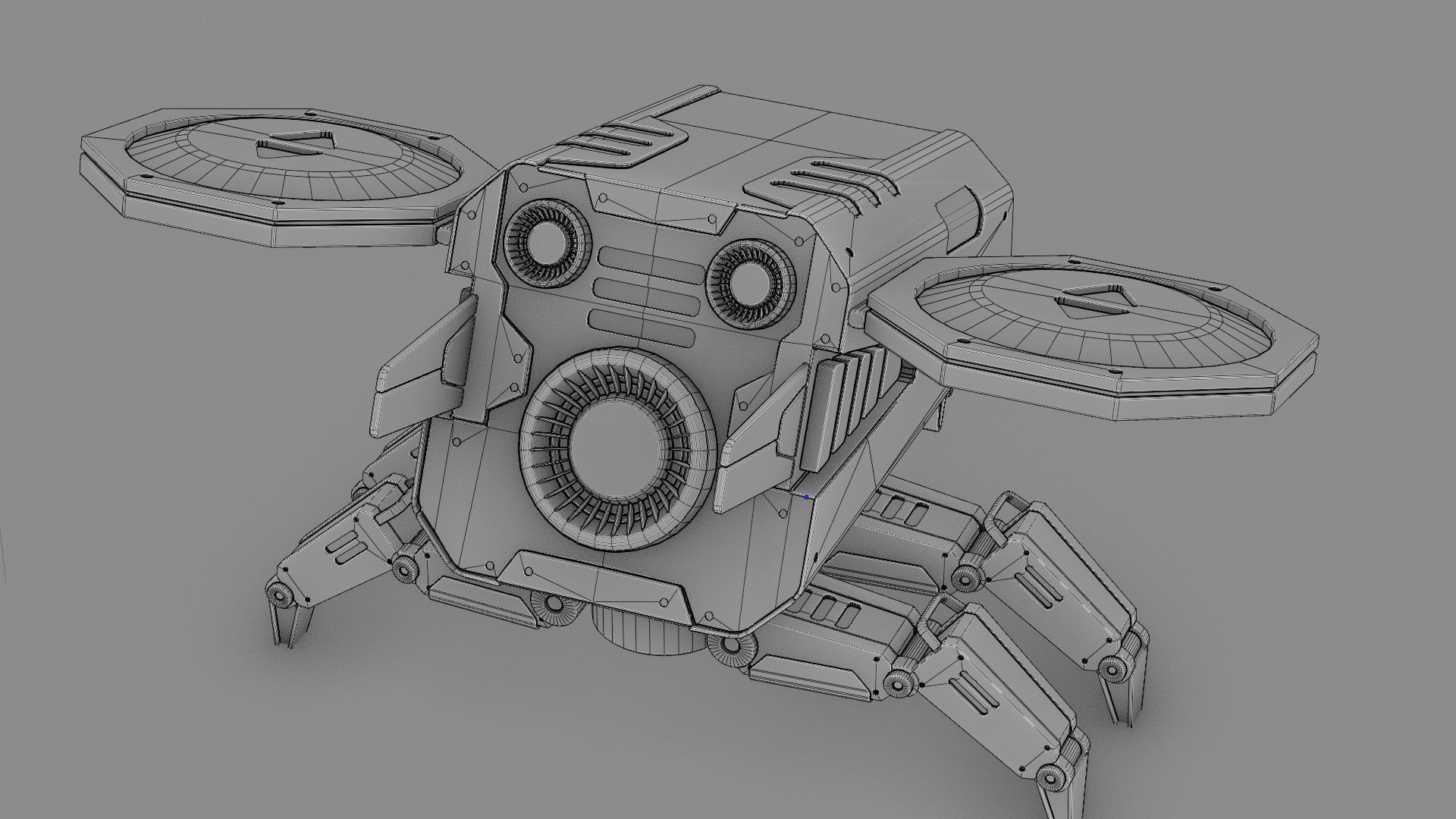 FLY BOT RIGGED 3D model rigged | CGTrader