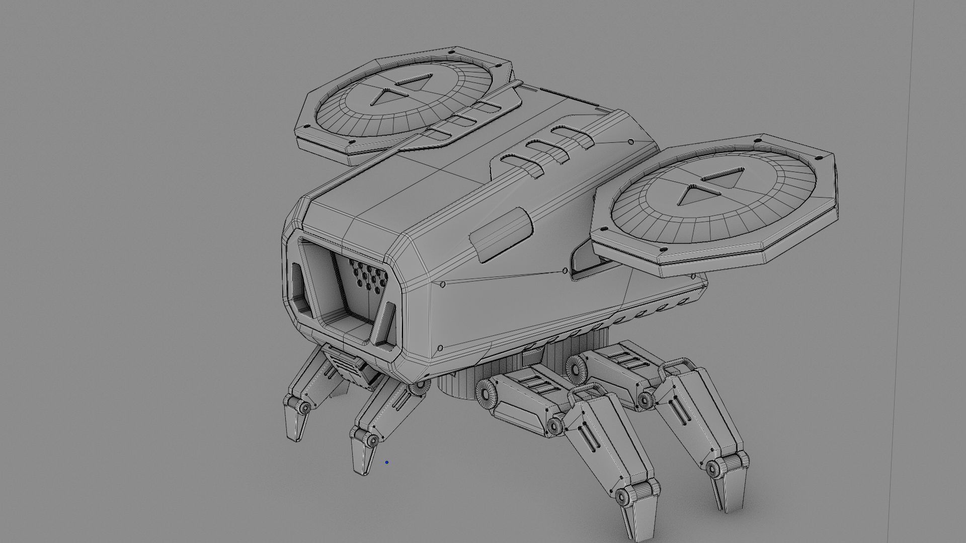 FLY BOT RIGGED 3D model rigged | CGTrader