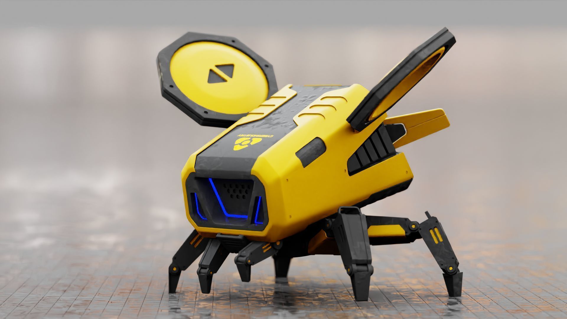 FLY BOT RIGGED 3D model rigged | CGTrader