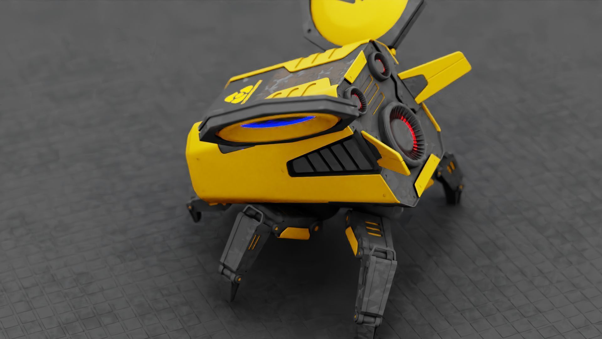 FLY BOT RIGGED 3D model rigged | CGTrader