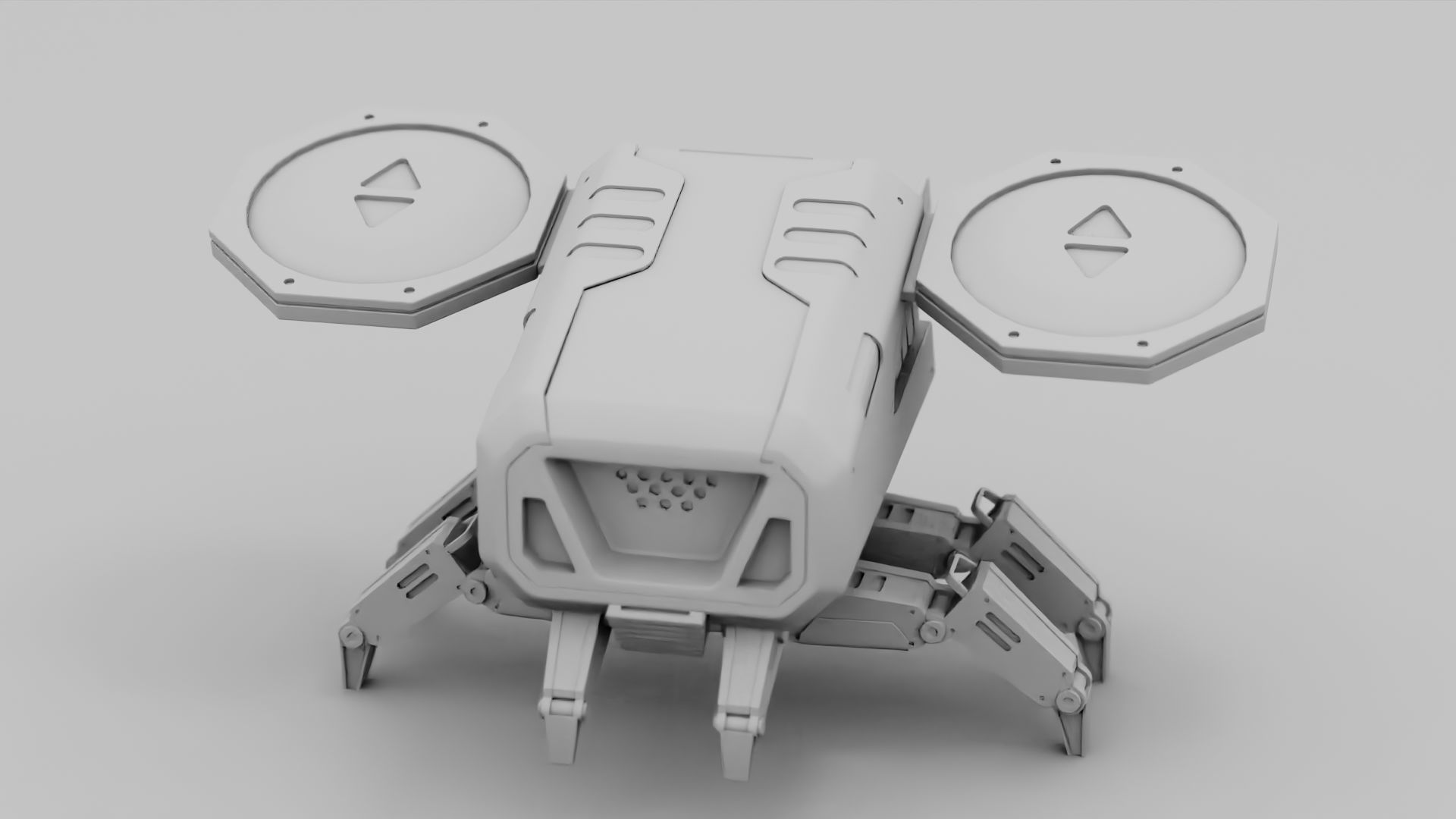 FLY BOT RIGGED 3D model rigged | CGTrader