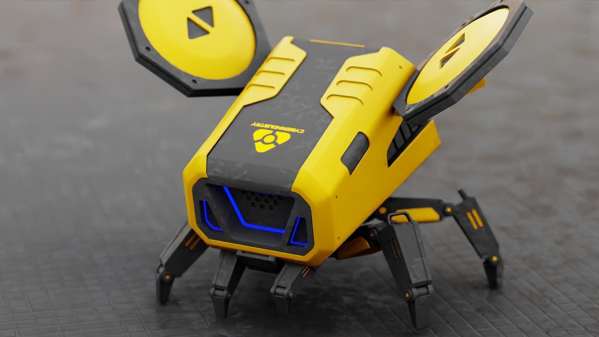 FLY BOT RIGGED 3D model rigged | CGTrader