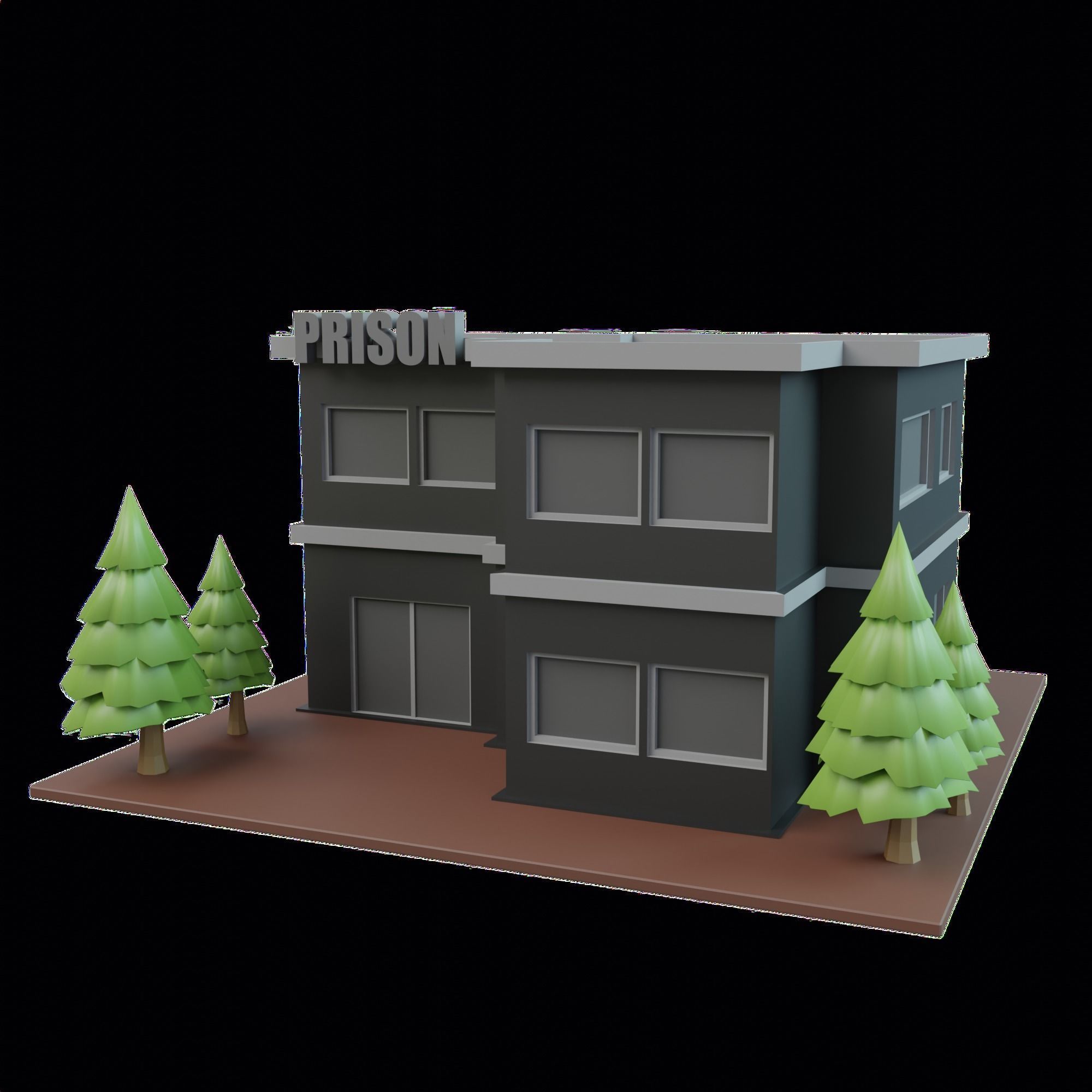 3D model 3d Building Illustration VR / AR / low-poly | CGTrader