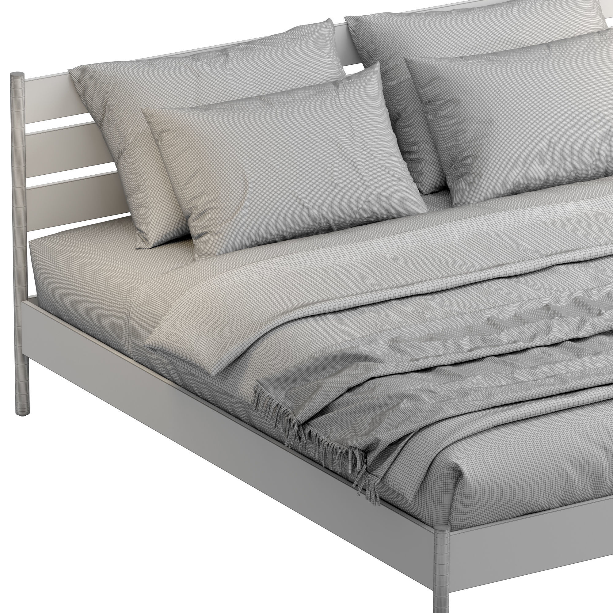 EQ3 Monarch king bed 2 3D model | CGTrader
