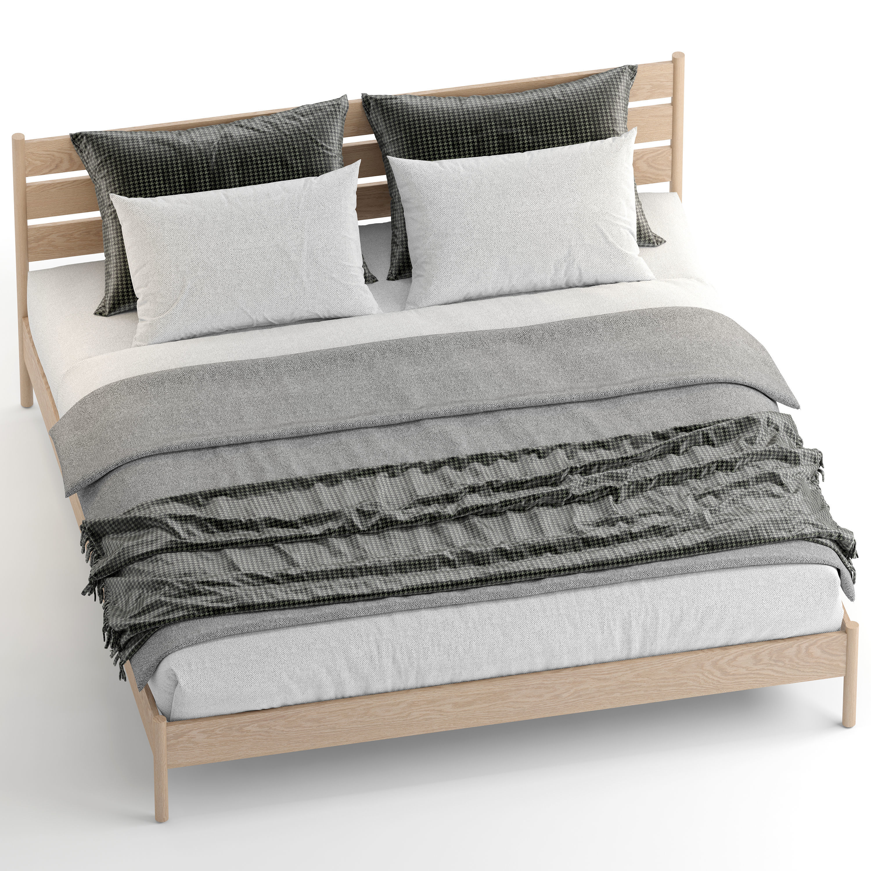 EQ3 Monarch king bed 2 3D model | CGTrader