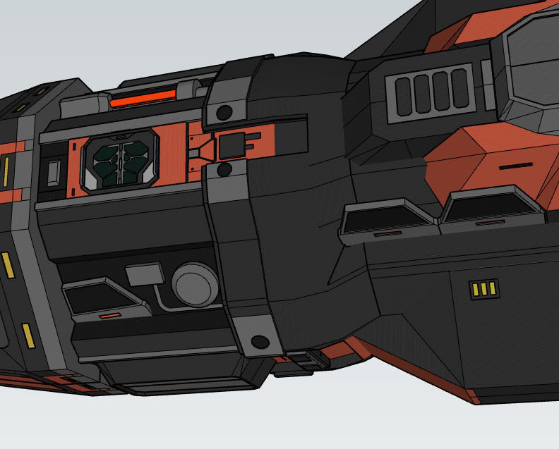 3D model TACHI - Rocinante MCRN Expanse VR / AR / low-poly | CGTrader