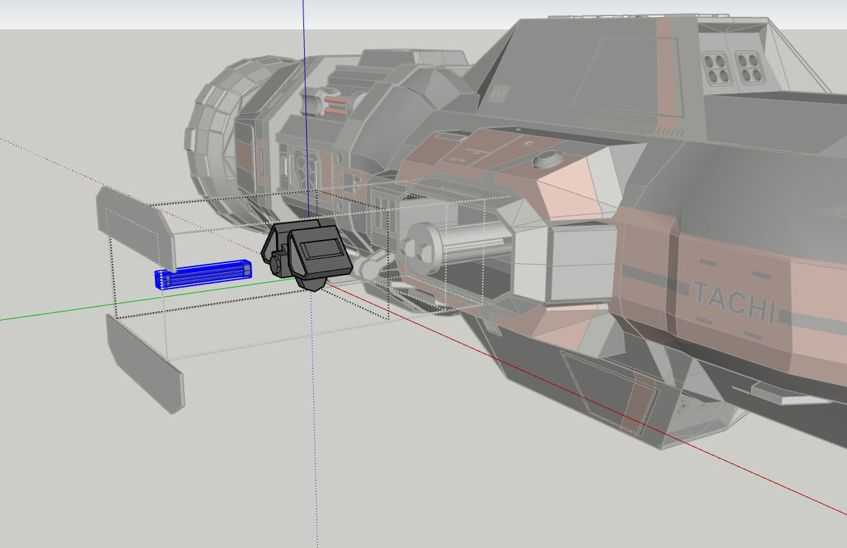 3D model TACHI - Rocinante MCRN Expanse VR / AR / low-poly | CGTrader
