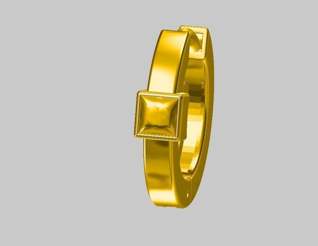 18kgold diamond earings free 3D model 3D printable | CGTrader