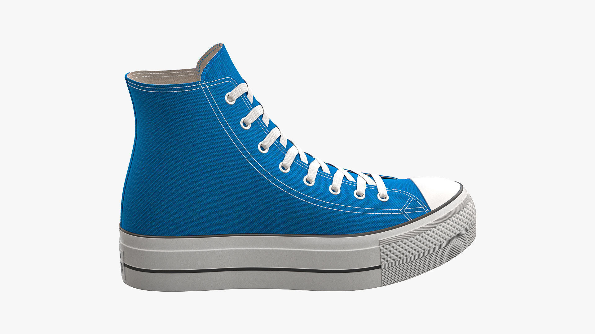 Chuck Taylor All Star Lift Platform High Top Blue 3D model | CGTrader