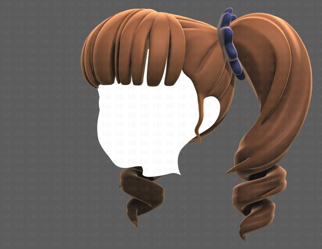 3D model Base Hair for girl V27 VR / AR / low-poly | CGTrader